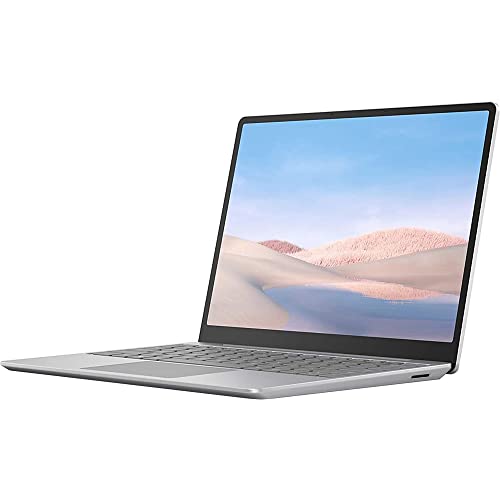 Microsoft Surface Laptop Go 12.4" Intel i5-1035G1 4GB RAM,64GB eMMC Touchscreen Win 10 Pro with 11 Pro Upgrade Bundle with 2 YR CPS Enhanced Protection Pack