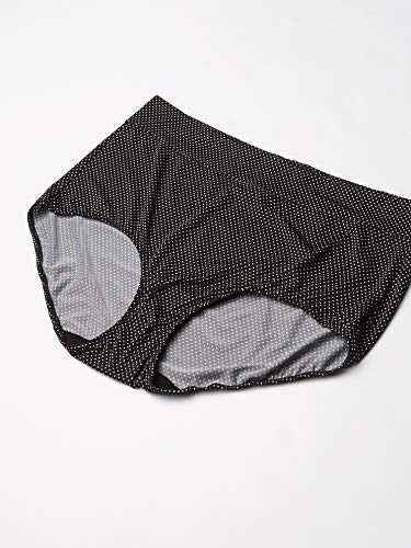 Warner's womens Blissful Benefits No Muffin 3 Pack Brief Panty Underwear, Tw/Ta/Ub and Tw Pin Dot, 3X-Large US