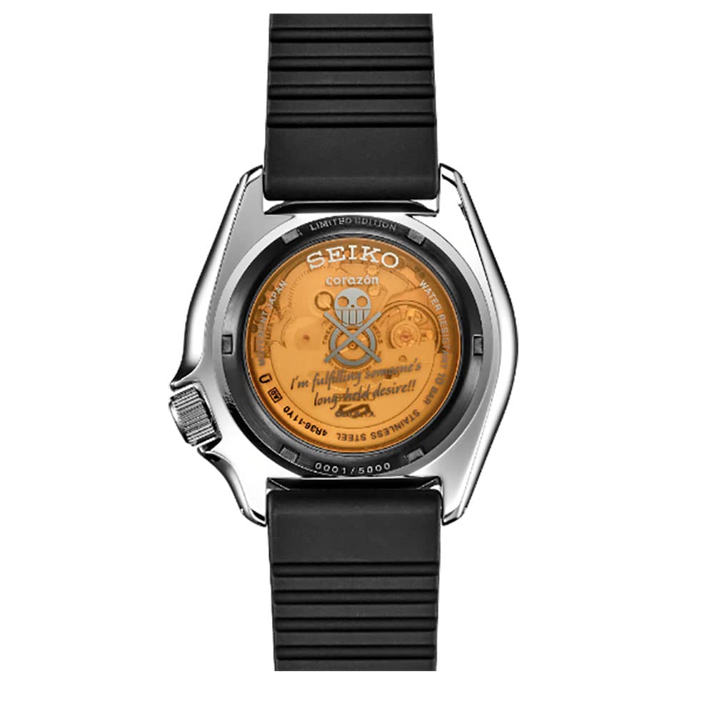 Seiko 5 Sports One Piece Trafalgar D. Water Law Limited Edition Automatic Men's Watch SRPH63