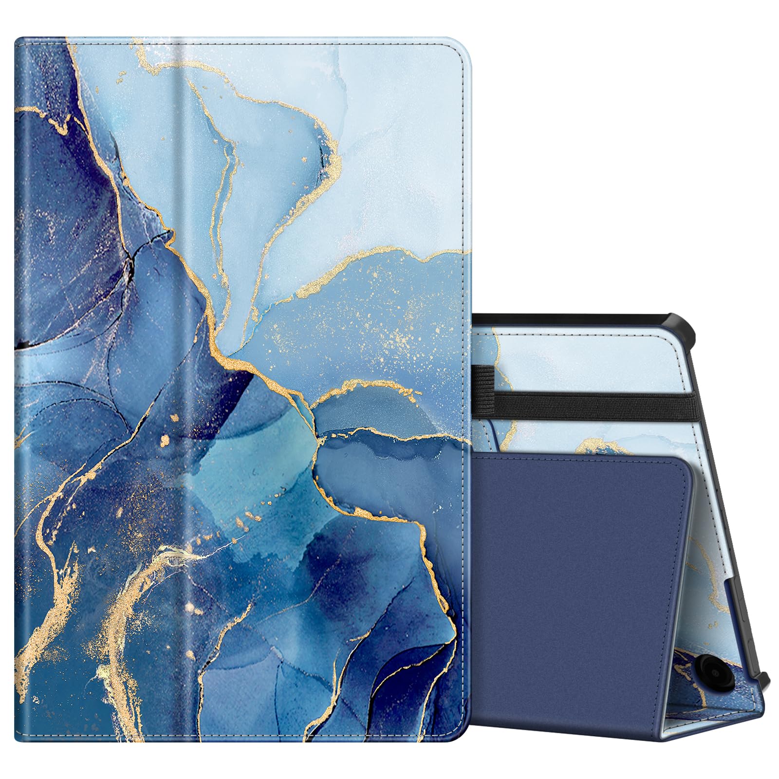 Fintie Folio Case for Amazon Fire Max 11 (13th Generation, 2023 Release) - Premium Vegan Leather Slim Fit Folding Stand Cover for Fire 11 Max Tablet with Auto Sleep/Wake, Ocean Marble