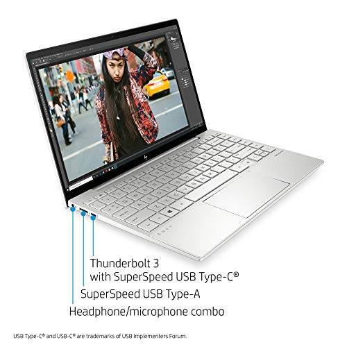 HP Envy 13 Laptop, Intel Core i7-1065G7, 8 GB Ram, 256 GB SSD Storage, 13.3β Full HD Touchscreen, Windows 10 Home, Fingerprint Reader (13-ba0010nr, 2020 Model)