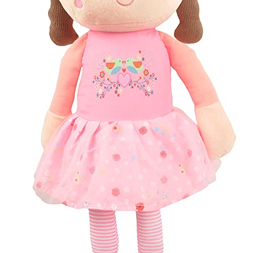 Linzy Toys, Olivia Rag Doll, Soft Plush Doll, Pink, 20 inches (89150-2)