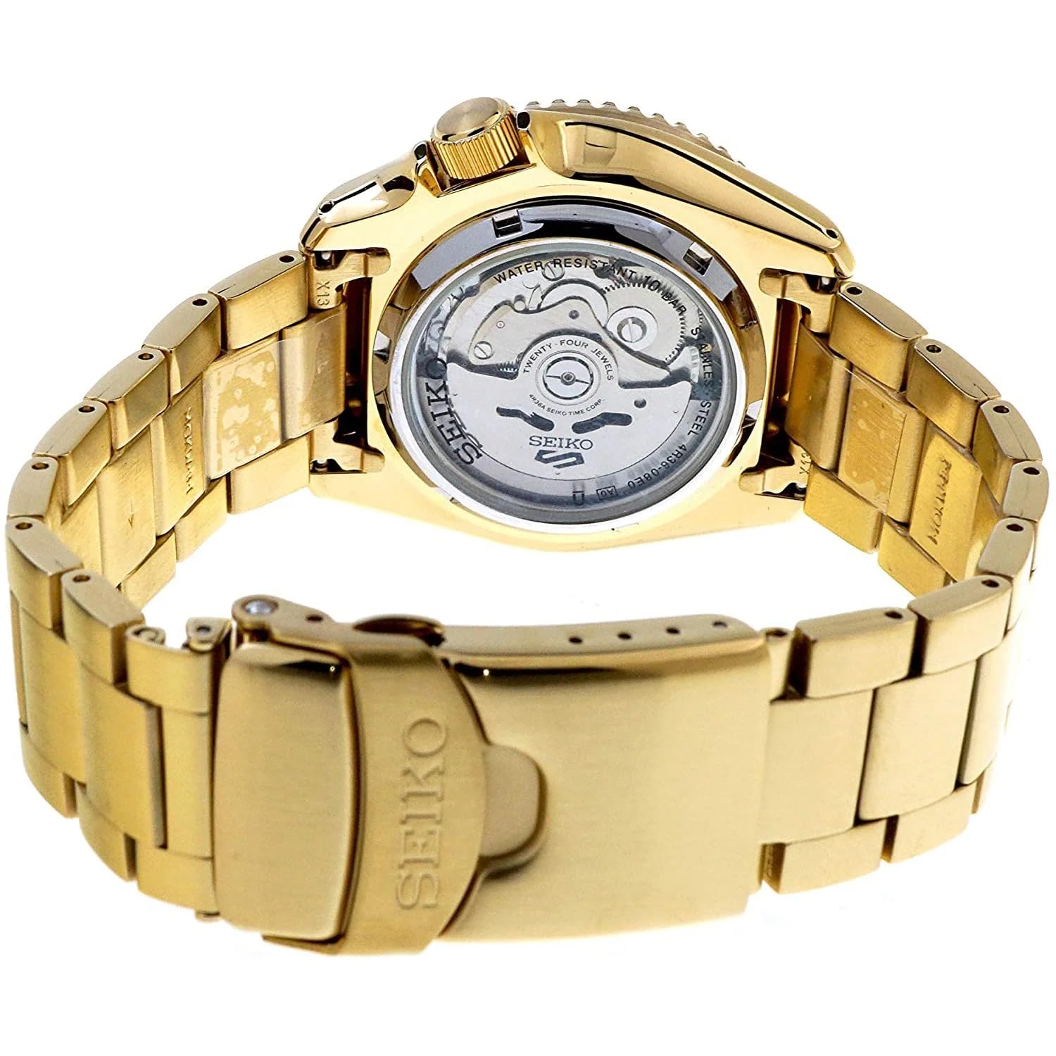 SEIKO SRPE74 5 Sports Men's Watch Gold-Tone 42.5mm Stainless Steel