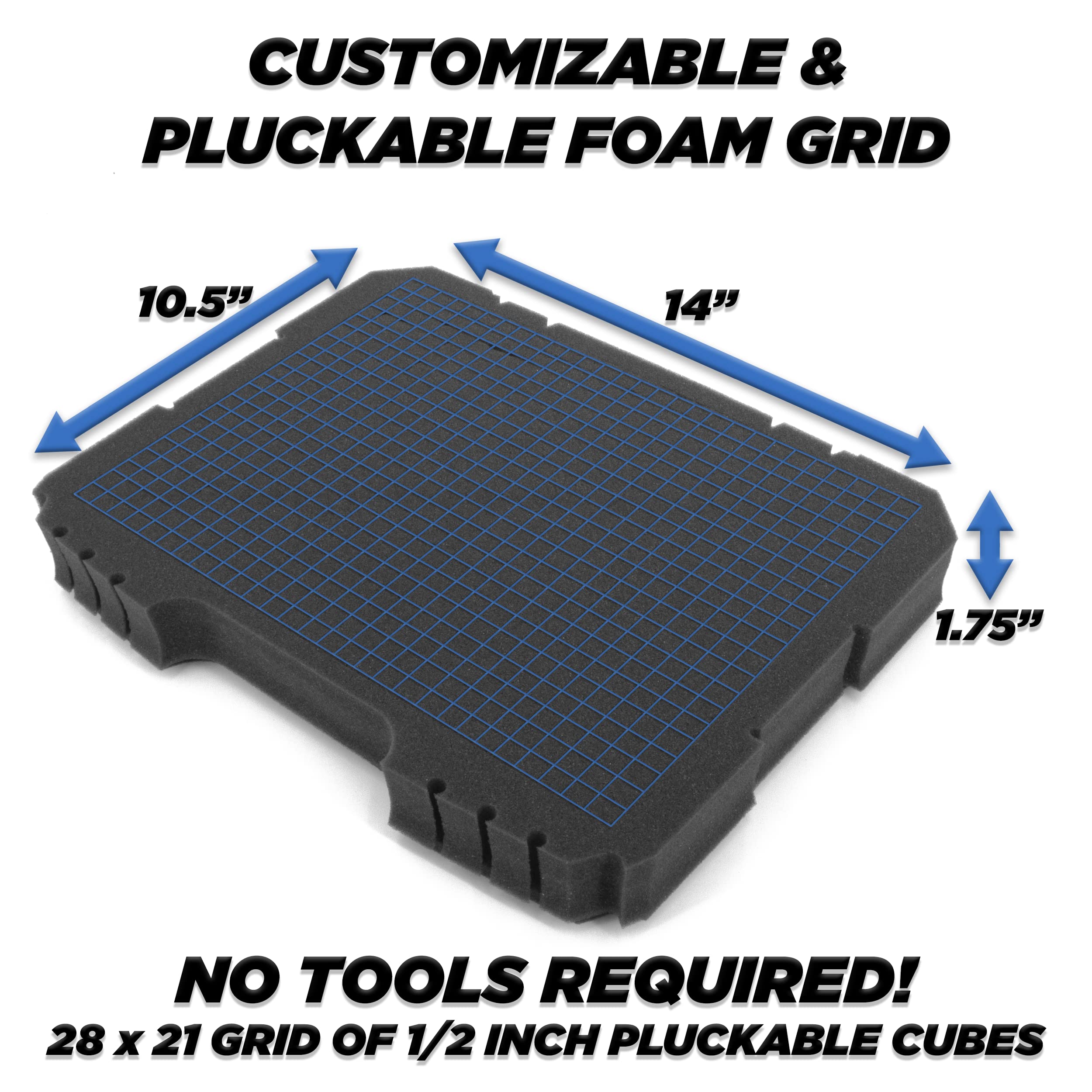 CASEMATIX Miniature Storage Hard Shell Figure Case - Dual Layer Customizable Foam Case for Standard Miniatures, Large Units and Vehicles, Compatible with Warhammer 40k, DND & More!