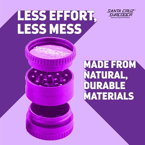 Santa Cruz Shredder Herb and Spice Grinder Made in USA (Purple)