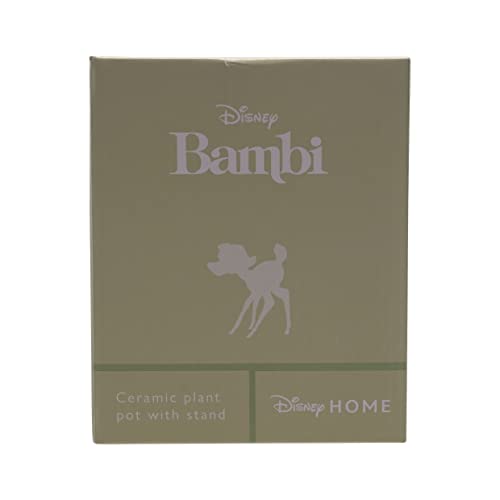 Happy Homewares Forest Friends Bambi and Thumper Planter with Wooden Stand - an Adorable Rustic Planter - Officially Licensed