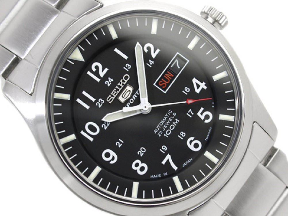 SEIKO Men's self-Winding Watch Made in Japan Black SNZG13J1