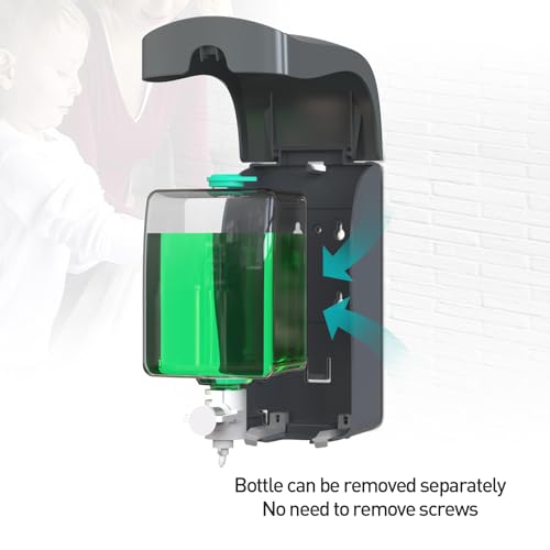 Manual Foam Soap Dispenser, 35oz (1000mL) Commercial Refillable Foaming Soap Dispenser-Dark Grey, CHUANGDIAN
