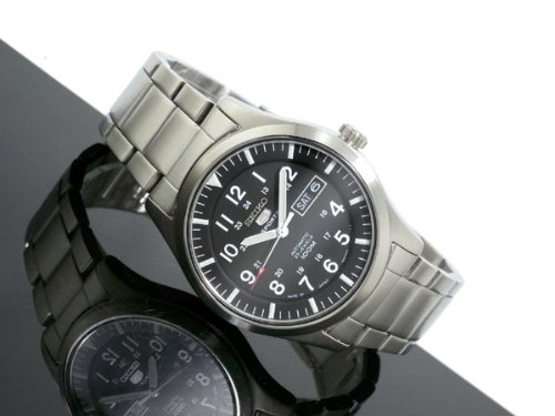 SEIKO Men's self-Winding Watch Made in Japan Black SNZG13J1