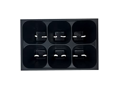 The Hydroponic City Seed Starter Tray, 144 Cells (24 Trays - 6 Cells Per Tray) + THCity Stakes