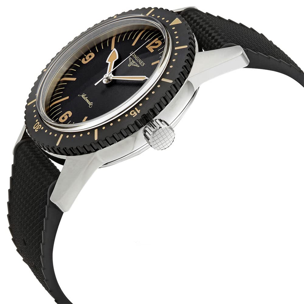 Longines Heritage Automatic Black Dial Men's Watch L2.822.4.56.9