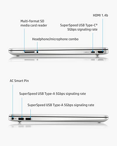 HP 15" Laptop, AMD Ryzen 3 5300U Processor, AMD Radeon Graphics, 256 SSD, Windows 11 Home in S Mode (15-ef2010nr, Natural Silver)