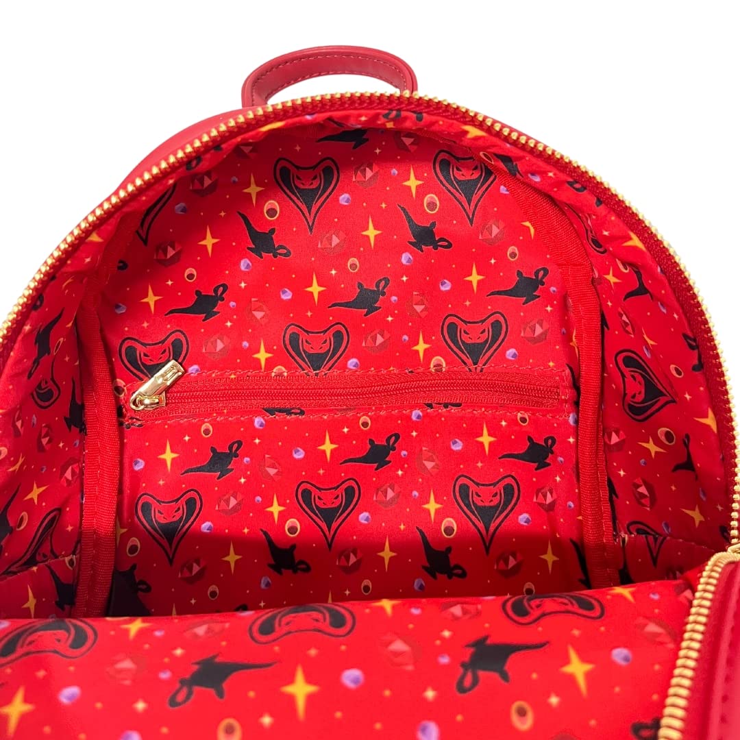 Loungefly Exclusive Disney Aladdin Jasmine and Jafar Snake Double Strap Shoulder Bag