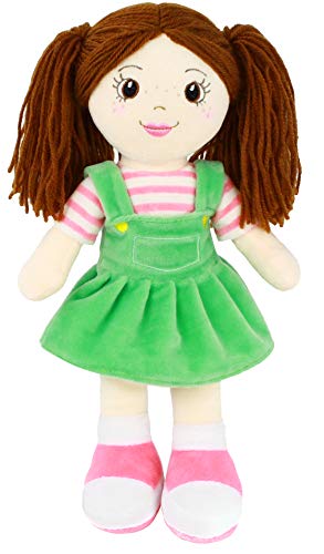 Playtime by Eimmie 14” Soft Baby Doll - Plush Rag Dolls for 2 Year Old Girls & Boys, Toddler & Infants - Washable & Sensory Fabric Body - 3pc Set