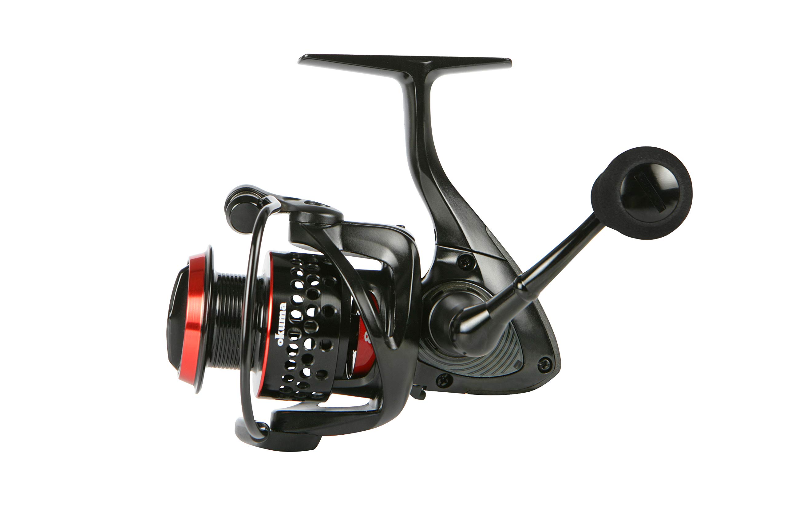 okuma Ceymar Lightweight Spinning Reel- C-40 ,Black/Red