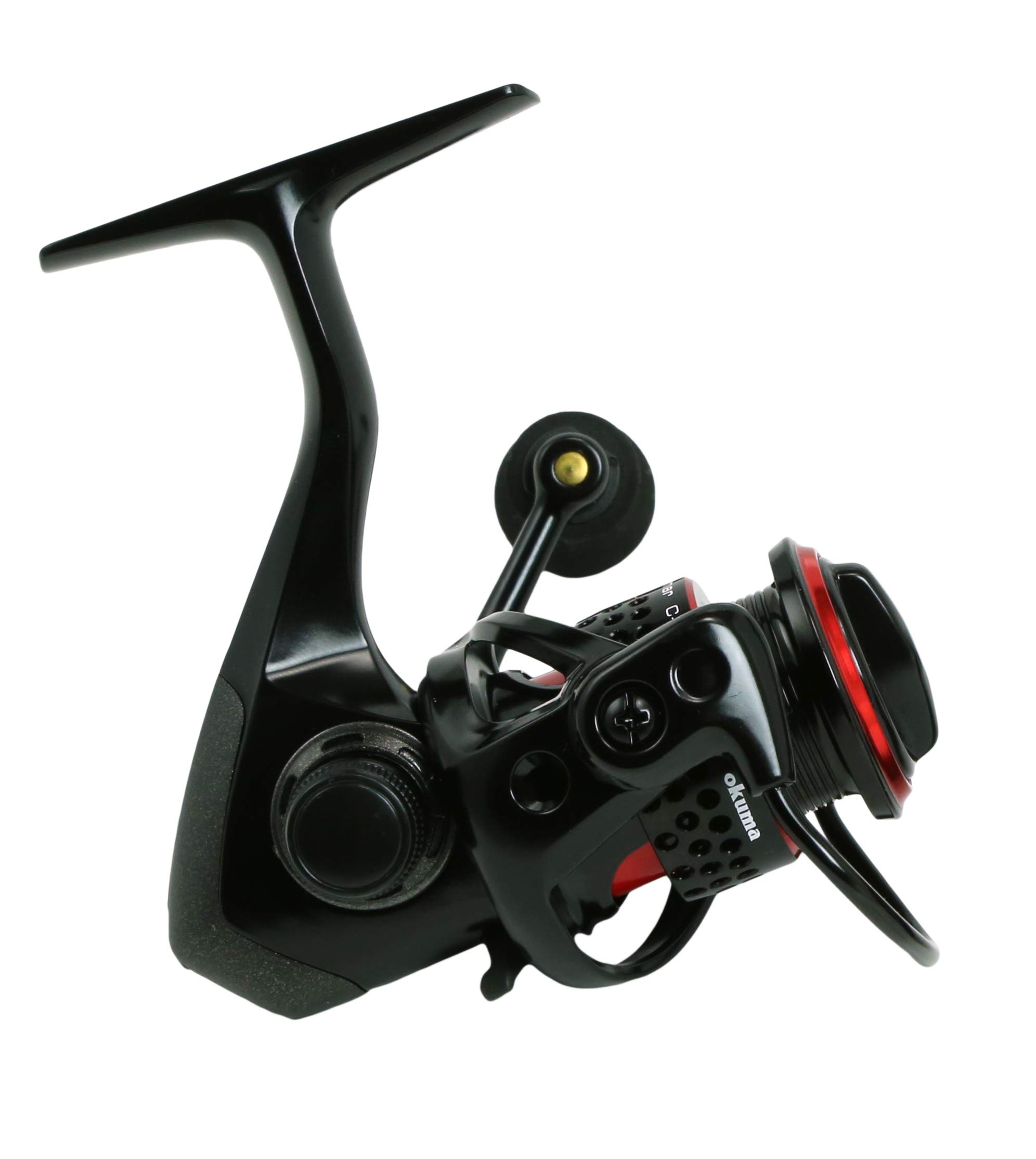 okuma Ceymar Lightweight Spinning Reel- C-40 ,Black/Red