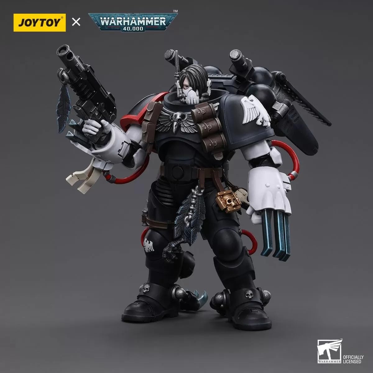 JoyToy Warhammer 40K: Raven Guard Chapter Kayvaan Shrike 1:18 Scale Figure