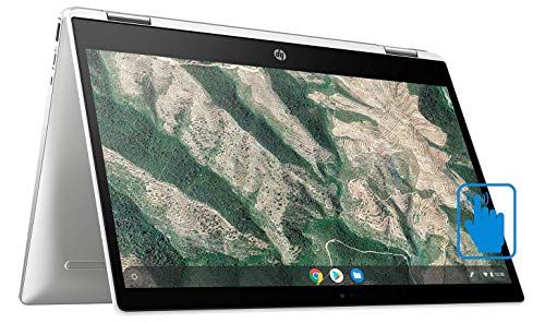 HP Chromebook x360 - 14b-ca0015cl Home Office Laptop (Pentium N5000 4-Core, 4GB RAM, 64GB eMMC, 14.0" Touch Full HD (1920x1080) Display, Intel UHD 605, USB3.1 Type-C, WiFi, Chrome OS) (Renewed)