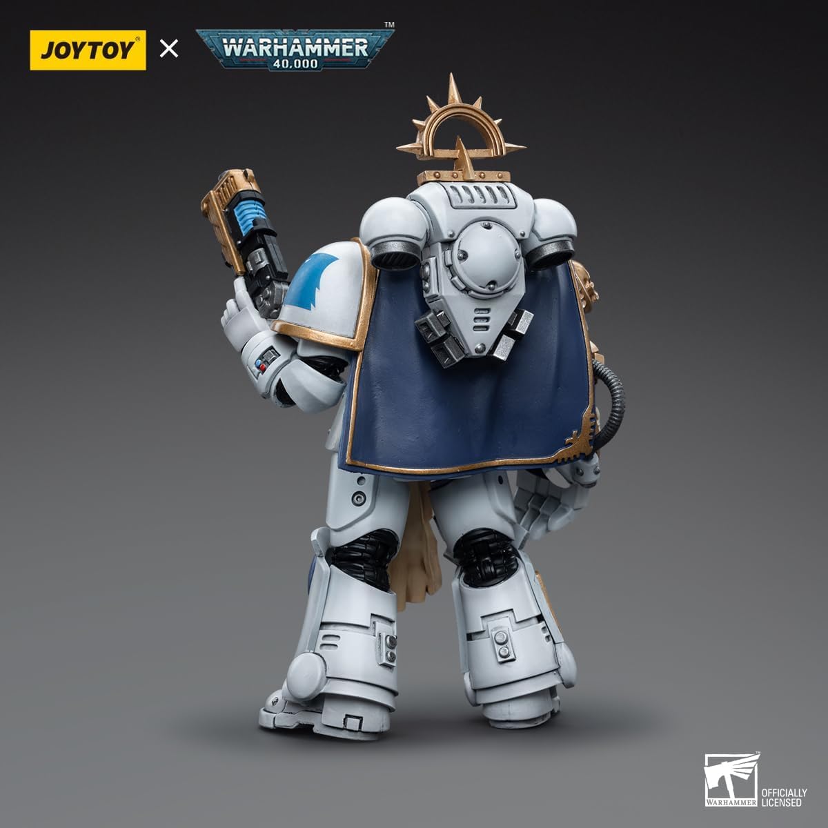 LEBOO JoyToy × Warhammer 40k Space Marines White Consuls Captain Messinius 1/18 Action Figure Joy Toy Figures