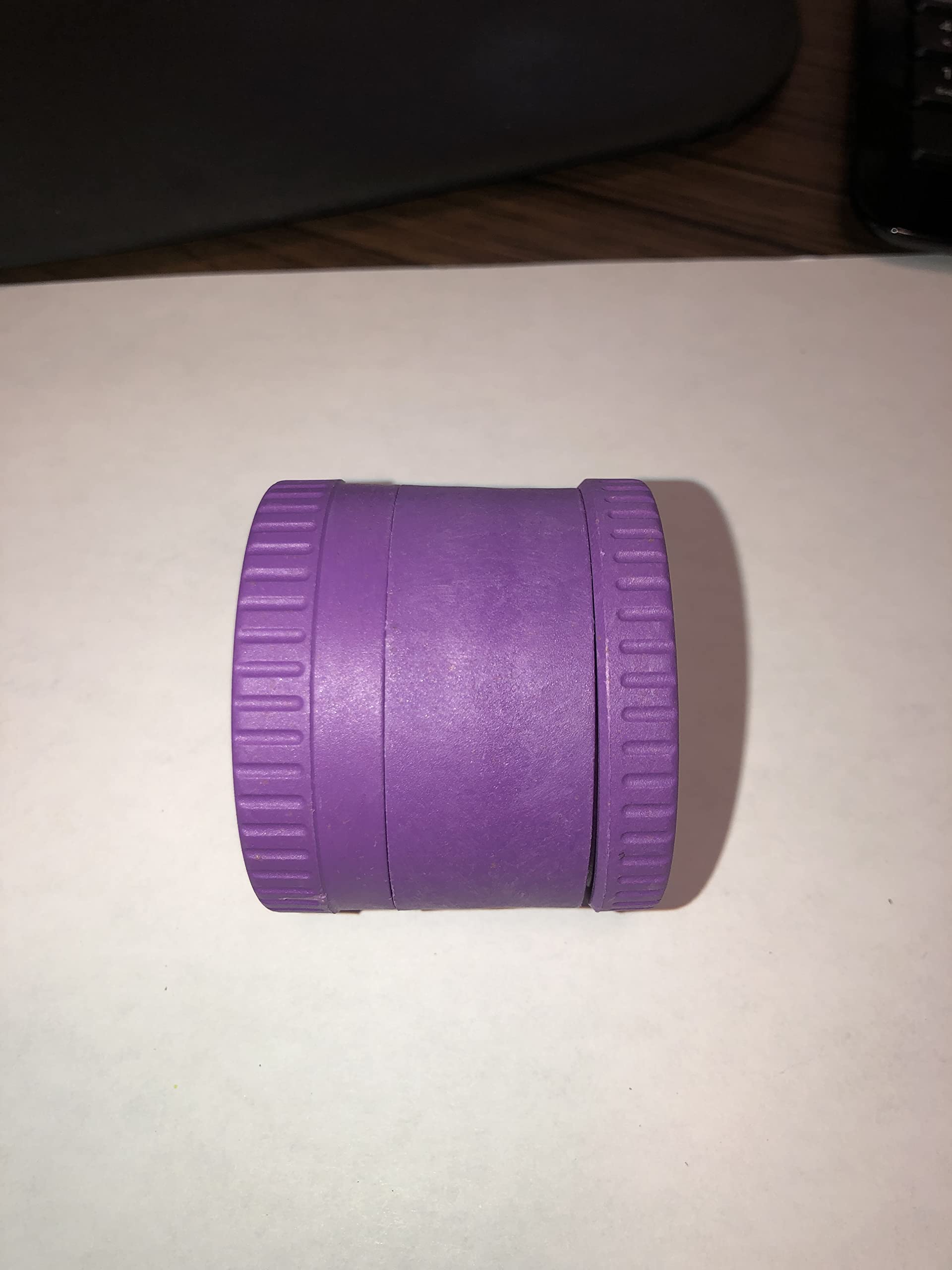 Santa Cruz Shredder Grinder for Herbs Knurled Top for Stronger Grip 3-Piece 2.2"(Purple)