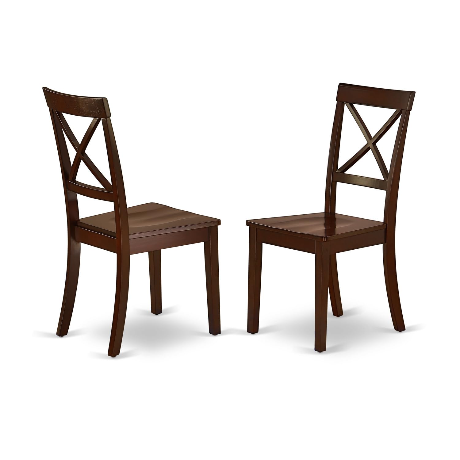 HomeStock City Chic 5Pc Rounded 42 Inch Kitchen Table with Two 9-Inch Drop Leaves and Four Wood Seat Dining Chairs