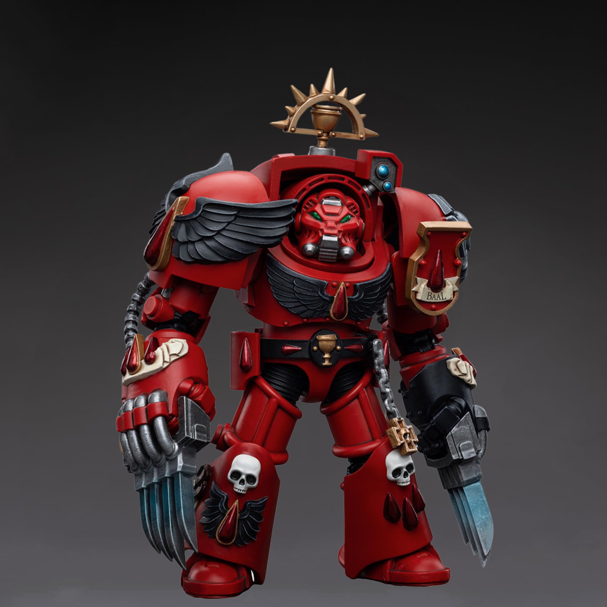 JOYTOY Warhammer 40,000 1/18 Action Figure Blood Angels Assault Terminators Brother Tyborel Collection Model Birthday