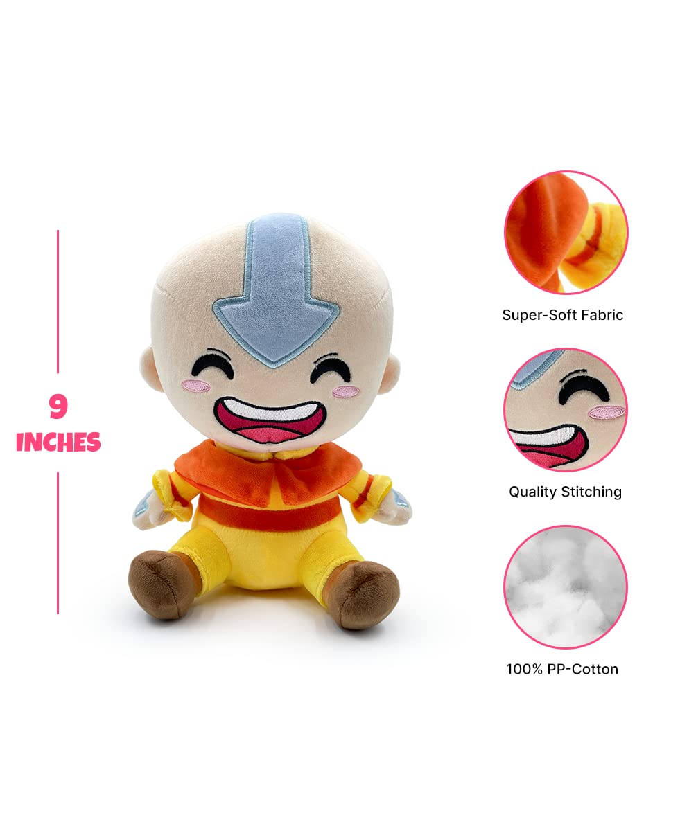 Youtooz Aang Plush, 9" Avatar Plush Aang - Youtooz Avatar The Last Airbender Collection Based on Famous Animated Series