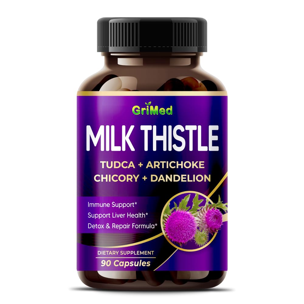 Ultra Liver Support Supplement 19400mg 50x Concentrated Extract TUDCA Milk Thistle - with Artichoke, Beet Root, Berberine, Chicory, Dandelion, Ginger Turmeric (90 Count (Pack of 1))