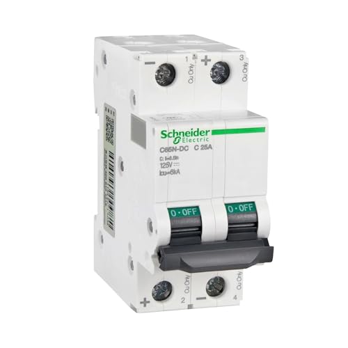 2pcs Multi 9 IC65N-DC MCB 2P DC Miniature Circuit Breaker C 1A 2A 3A 4A 6A 8A 10A 16A 20A 25A 32A 40A 50A 63A 80A (Size : 2, Color : 63A)