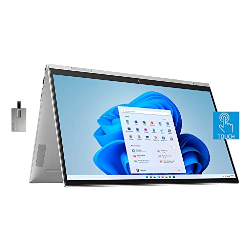 2022 HP Envy x360 2-in-1 15.6" FHD Touchscreen Laptop, Intel Core i5-1155G7, 16GB RAM, 512GB PCIe SSD, Backlit Keyboard, Intel Iris Xe Graphics, Windows 11, Silver, 32GB USB Card (Renewed)