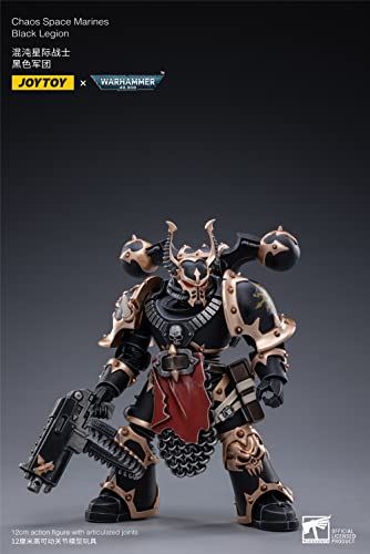 HiPlay JoyToy × Warhammer 40K Officially Licensed 1/18 Scale Science-Fiction Action Figures Full Set Series -Black Legion Chaos Space Marine C