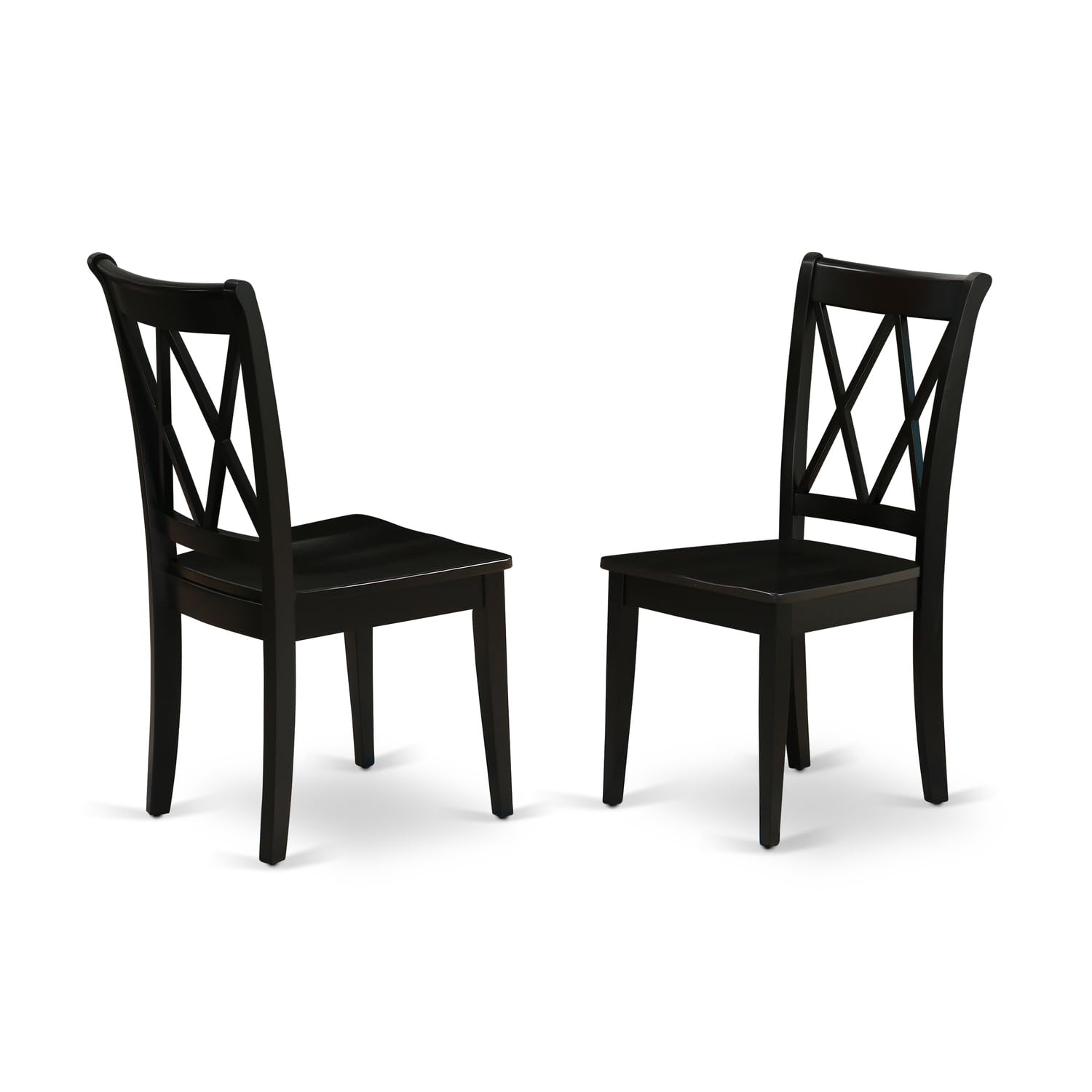 HomeStock City Chic 5Pc Set for 4 - Includes Round Kitchen Table with Dropleaf and Four Dining Room Chairs, 42x42-Inch, Ideal for Sleek and Modern Dining Spaces