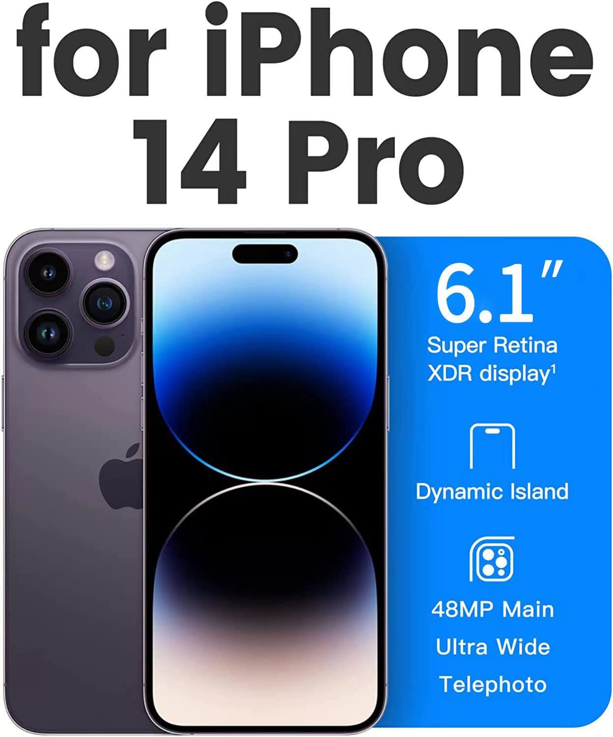 TwoTry Crystal Clear Case Designed for iPhone 14 Pro,Minimalist Design [Non-Yellowing] Ultra Thin Frameless Shockproof Protective Phone Case 6.1 inch 2023