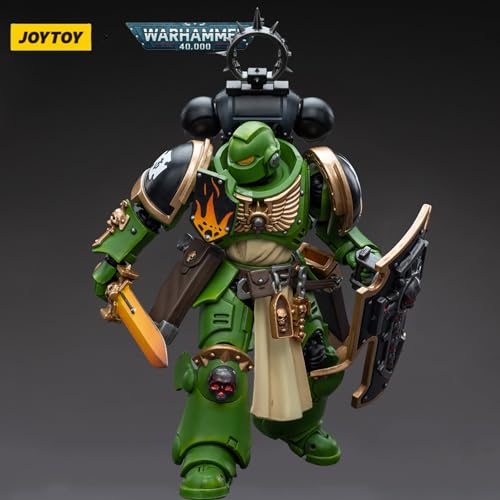 JOYTOY 1/18 Warhammer 40,000 Action Figure Salamanders Bladeguard Veteran Anime Collection Model Birthday Gift