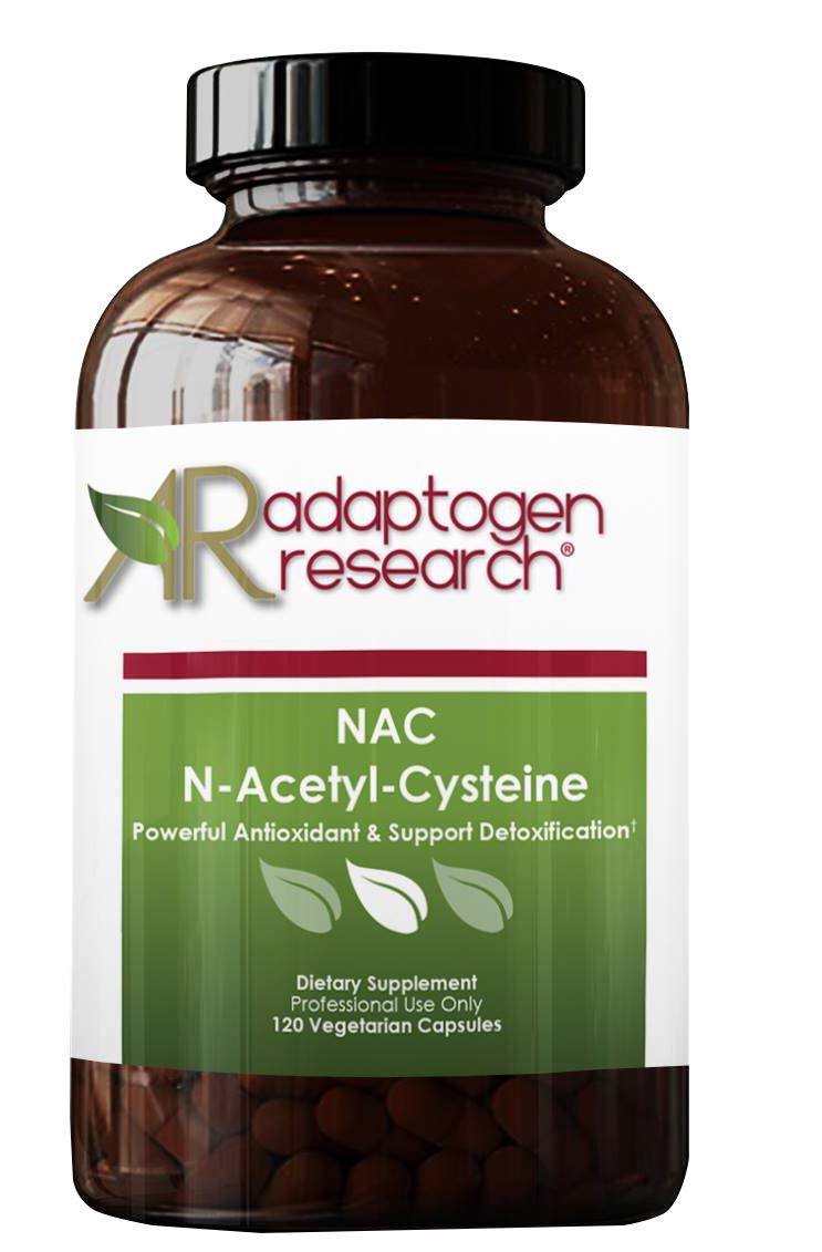 N-Acetyl-L-Cysteine 900mg | NAC Supplement | Powerful Antioxidant | Supports Detoxification | Non-GMO | 120 Vegetarian Capsules | Adaptogen Research