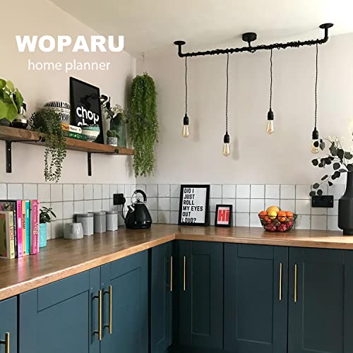 WOPARU ST21(ST64) Vintage Edison Filament Spiral Light Bulb,E26/E27 Base 4W 2300K 200lm Dimmable Antique LED Edison Bulbs,40W Equivalent Warm White - Clear Glass