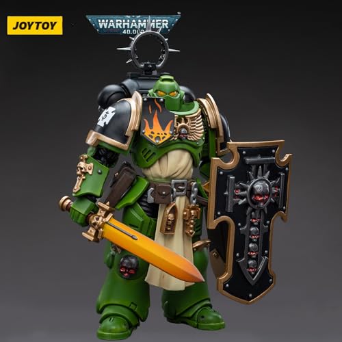 JOYTOY 1/18 Warhammer 40,000 Action Figure Salamanders Bladeguard Veteran Anime Collection Model Birthday Gift