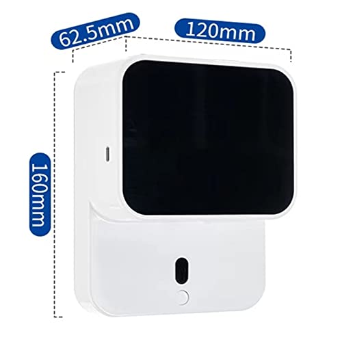 WIOSEN Soap Dispenser Bathroom Induction Foaming Hand Washing Machine Sensor Bathroom Wall Soap Dispenser (Color : Black)