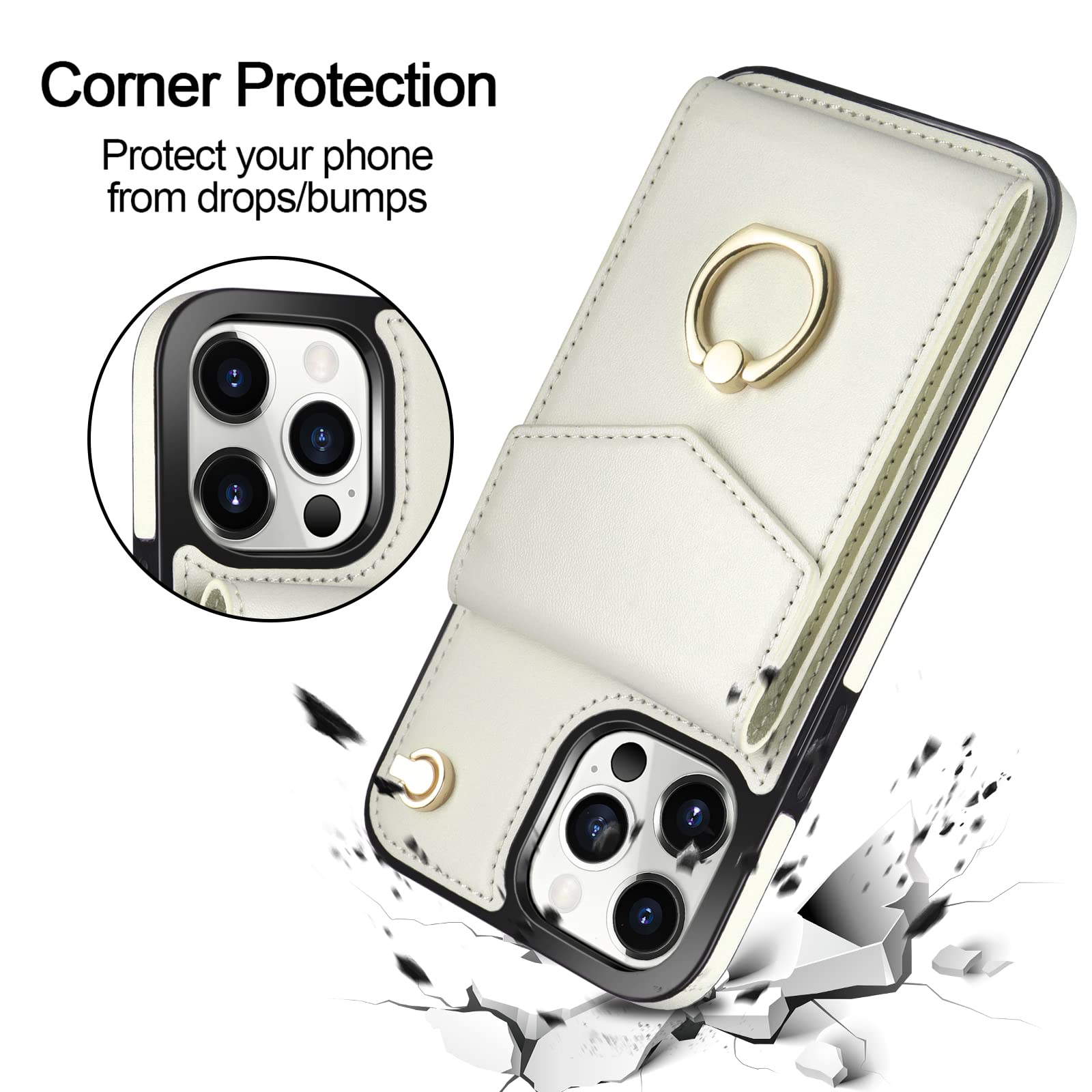 HianDier Protective PU Leather Cover, Beige