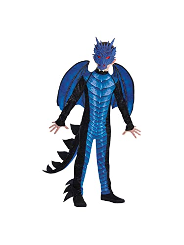 amscan Beastly Blue Dragon Costume - Boys Large 12-14, 1 Pc