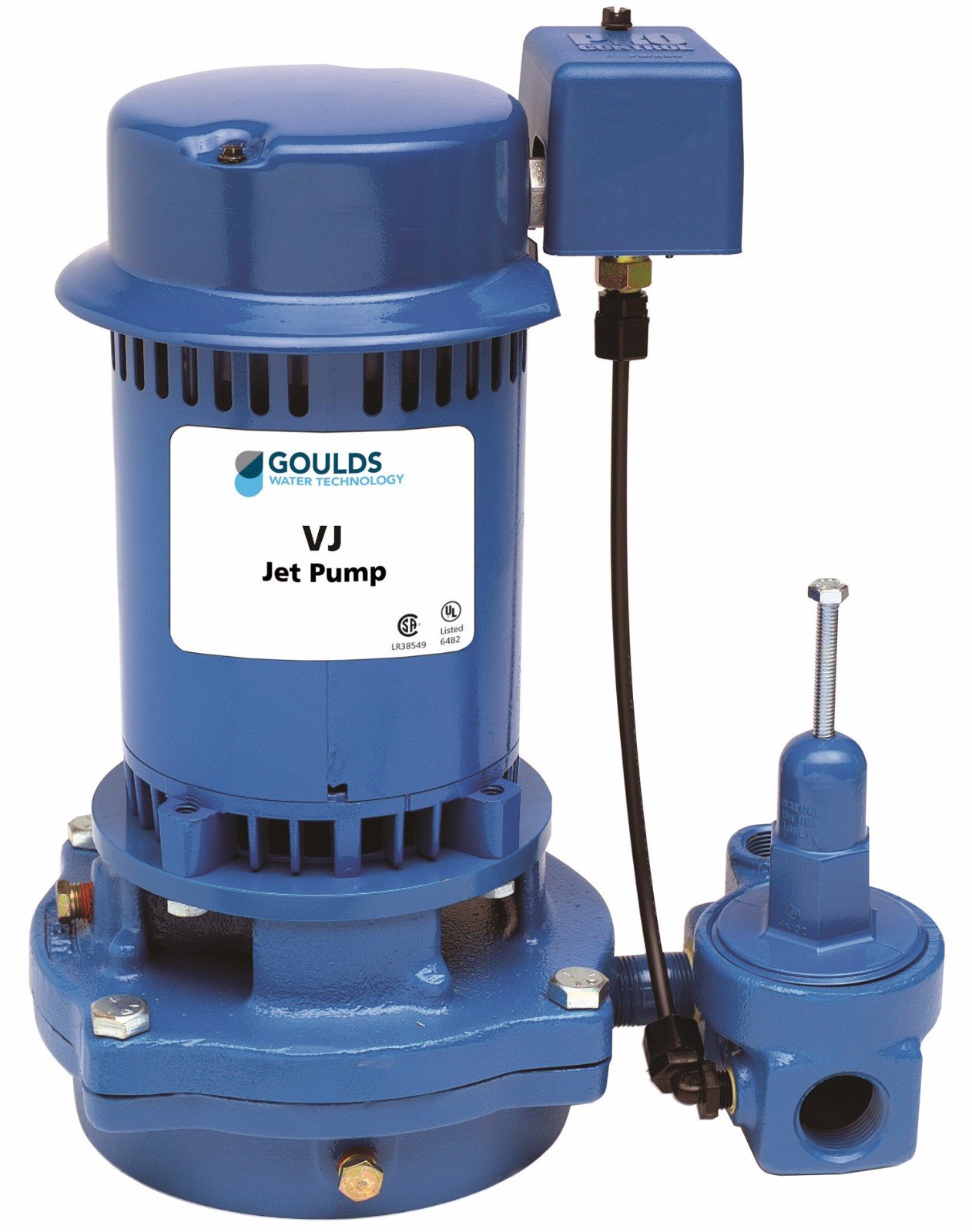 Goulds VJ10 Vertical Deep Water Well Jet Pump, 1 HP, Single Phase, 115/230 V