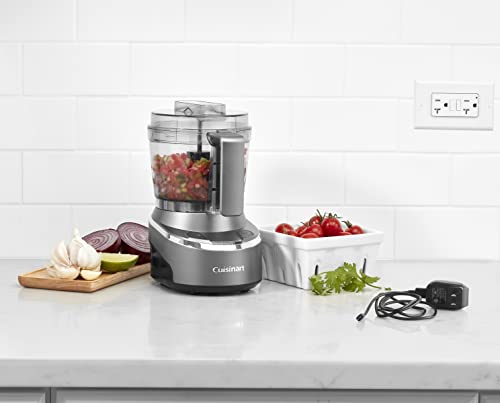 Mini Food Processor & Chopper by Cuisinart, Small Stand Mixer for Vegetables, Meats & More, 4 Cup, Electric, Black, RMC-100 7.4 x 6.85 x 9.42 inches