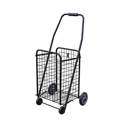 MXIAOXIA Folding Shopping Cart, Stair Climbing Cart Trolly Grocery Laundry Utility Cart with Wheel Removable Waterproof Canvas Bag (Color : D)