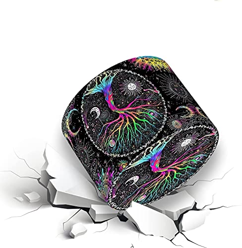 Large Grinder 2.5 inch Black ,Boho Aesthetic Tree of Life Grinder (Colorful)