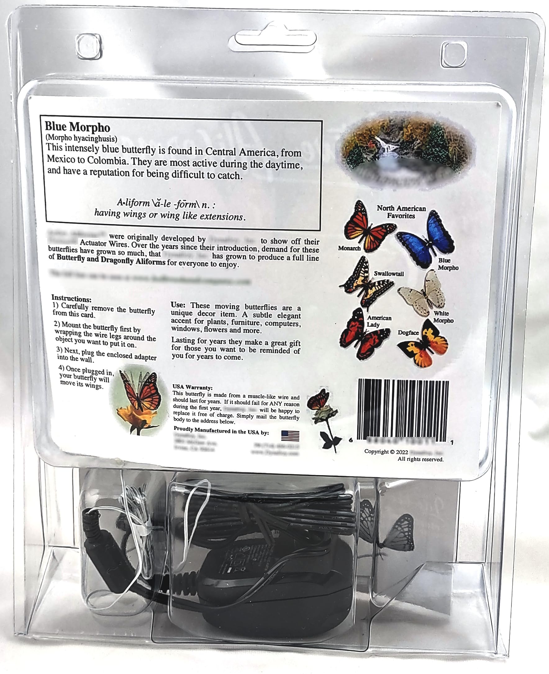 Flexinol Moving Butterfly (Blue Morpho)