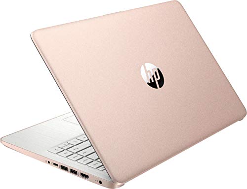 2021 Newest HP Stream 14" HD SVA Laptop Computer, Intel Celeron N4000 Processor, 16GB RAM, 320GB Space(64GB eMMC+256GB MSD), Office 365, HDMI, USB-C, Windows 10, Rose Gold, AllyFlex MP, Online Class