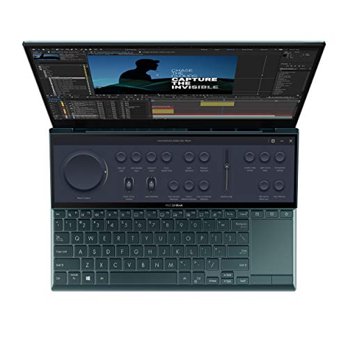 ASUS ZenBook Duo 14 UX482 14” FHD NanoEdge Touch Display, Intel Evo Platform, Core i5-1135G7, 8GB RAM, 512GB PCIe SSD, Innovative ScreenPad Plus, Windows 10 Home, Celestial Blue, UX482EA-ES51T
