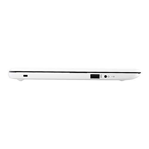 HP 2021 Stream 11.6" HD Laptop Computer, Intel Celeron N4000 Processor, 4GB RAM, 64GB eMMC , 1-Year Office 365, Webcam, Intel UHD Graphics 600, Bluetooth, Windows 10 S, White, 32GB SnowBell USB Card