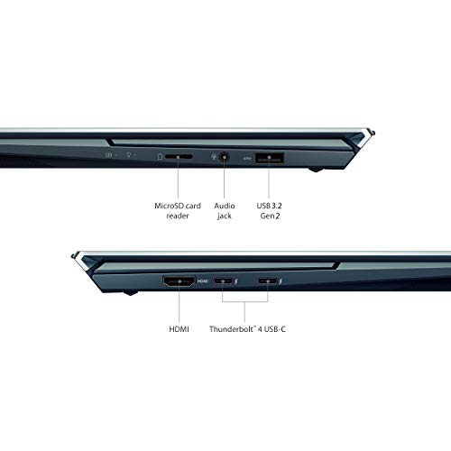 ASUS ZenBook Duo 14 UX482 14” FHD NanoEdge Touch Display, Intel Evo Platform, Core i5-1135G7, 8GB RAM, 512GB PCIe SSD, Innovative ScreenPad Plus, Windows 10 Home, Celestial Blue, UX482EA-ES51T