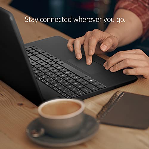 2021 Premium HP 15.6” FHD IPS Anti-Glare Thin Laptop,Intel Celeron N4020 Processor, Dual Core up to 2.8 GHz, 4GB RAM 128GB SSD,HDMI,WiFi,BL, Win10 S+1-Year Office 365 w/Hubxcel Cables, Black